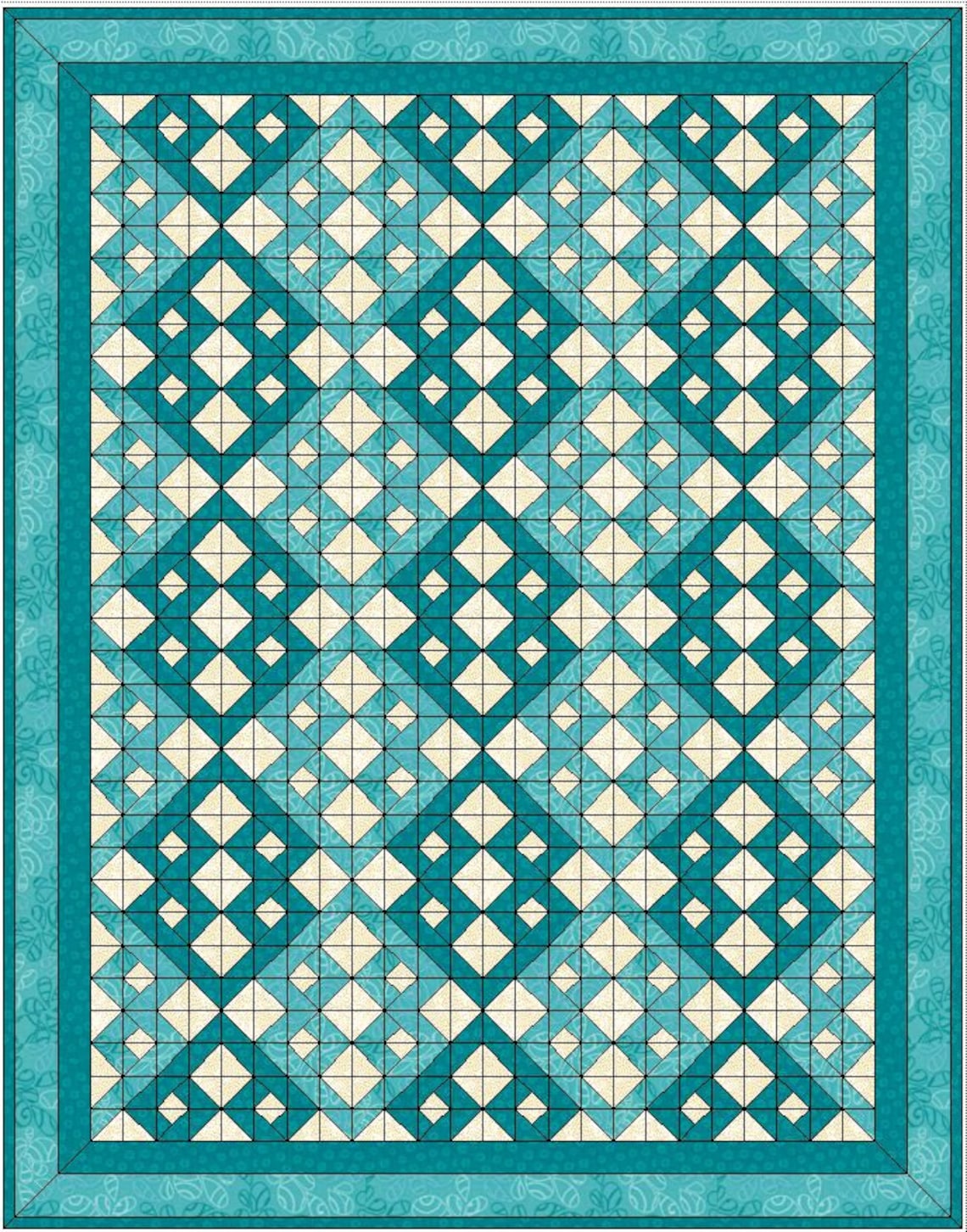 Digital PDF Quilt Block Pattern|chinese Puzzle Quilt Block Pattern ...