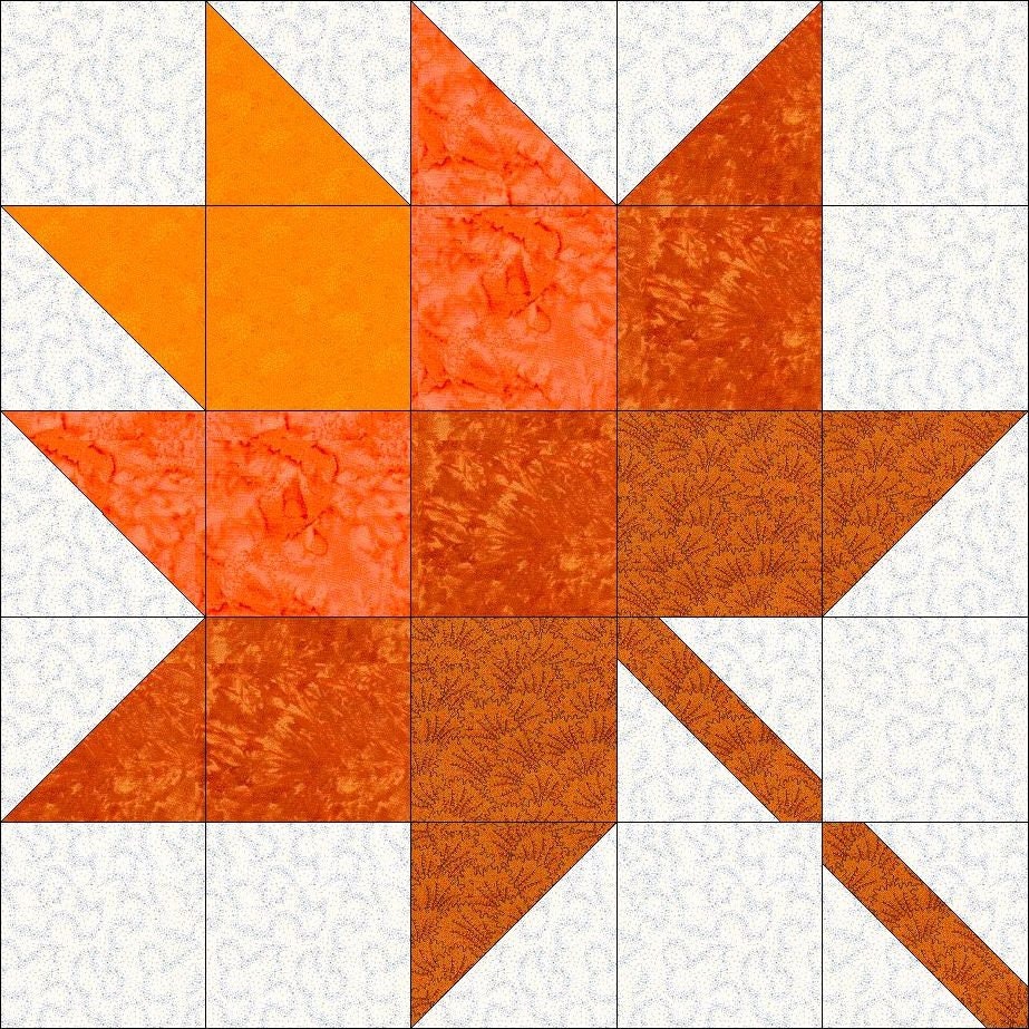 Maple Leaves Digital PDF Quilt Pattern|modern Patchwork|quilt Block ...