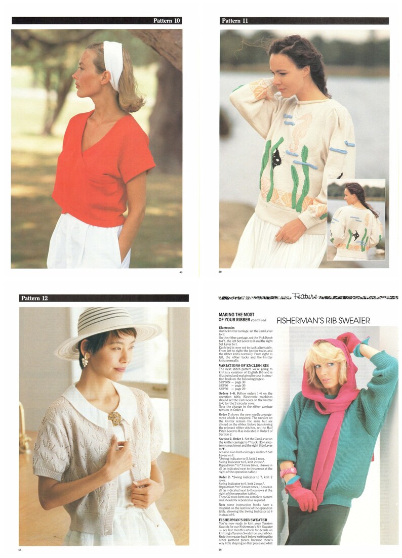 Vintage Knitting Machine Pattern Magazinemachine Knitting - Etsy