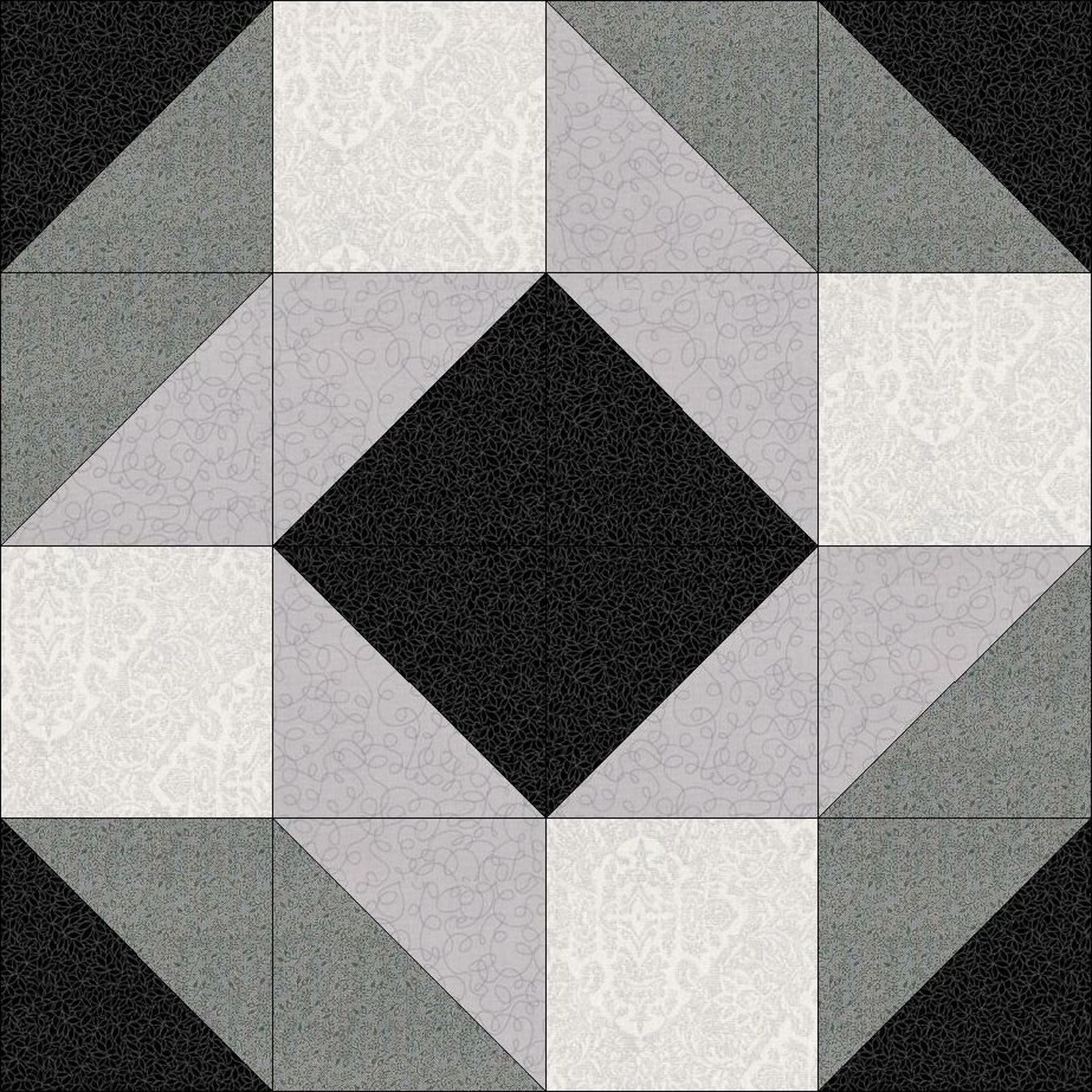 Digital PDF Quilt Block Pattern|3d Illusion Quilt Block Pattern (5 ...