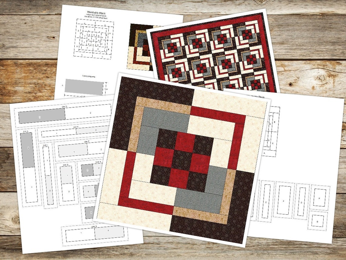 Digital PDF Quilt Block Patternnine Patch Bento Box Quilt | Etsy