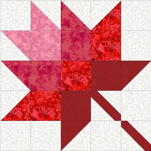 Foundation Paper Piecing (FPP) Templates, Maple Leaf Quilt Block ...
