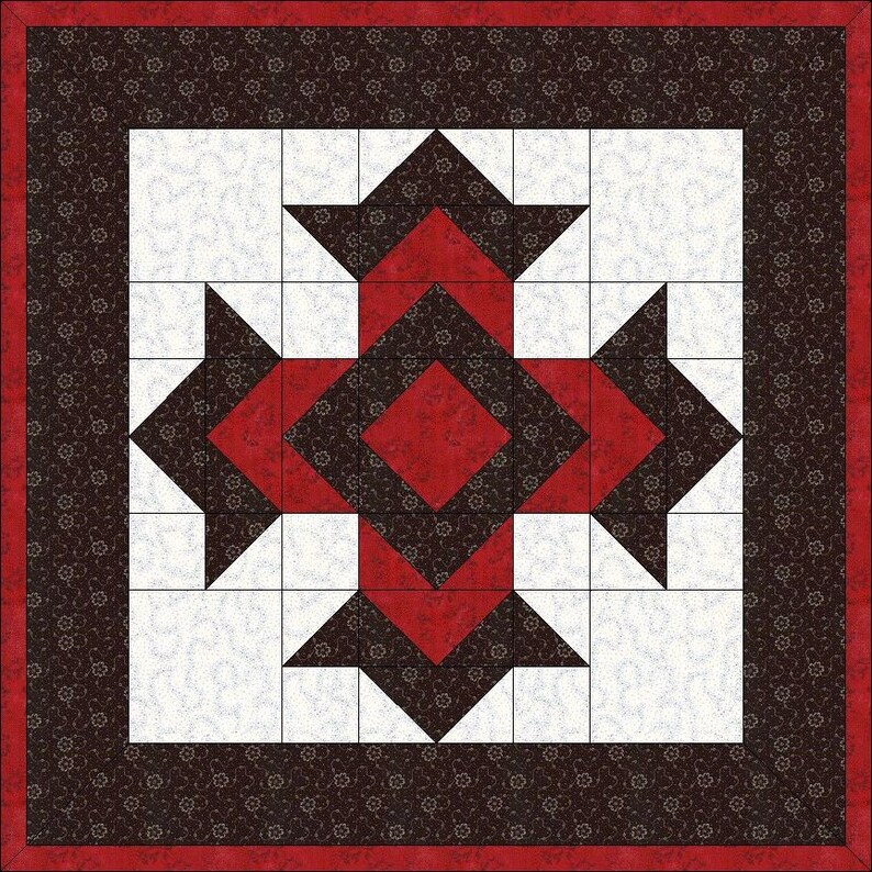 Digital PDF Quilt Block Pattern|god's Eye Quilt Block Pattern|modern ...