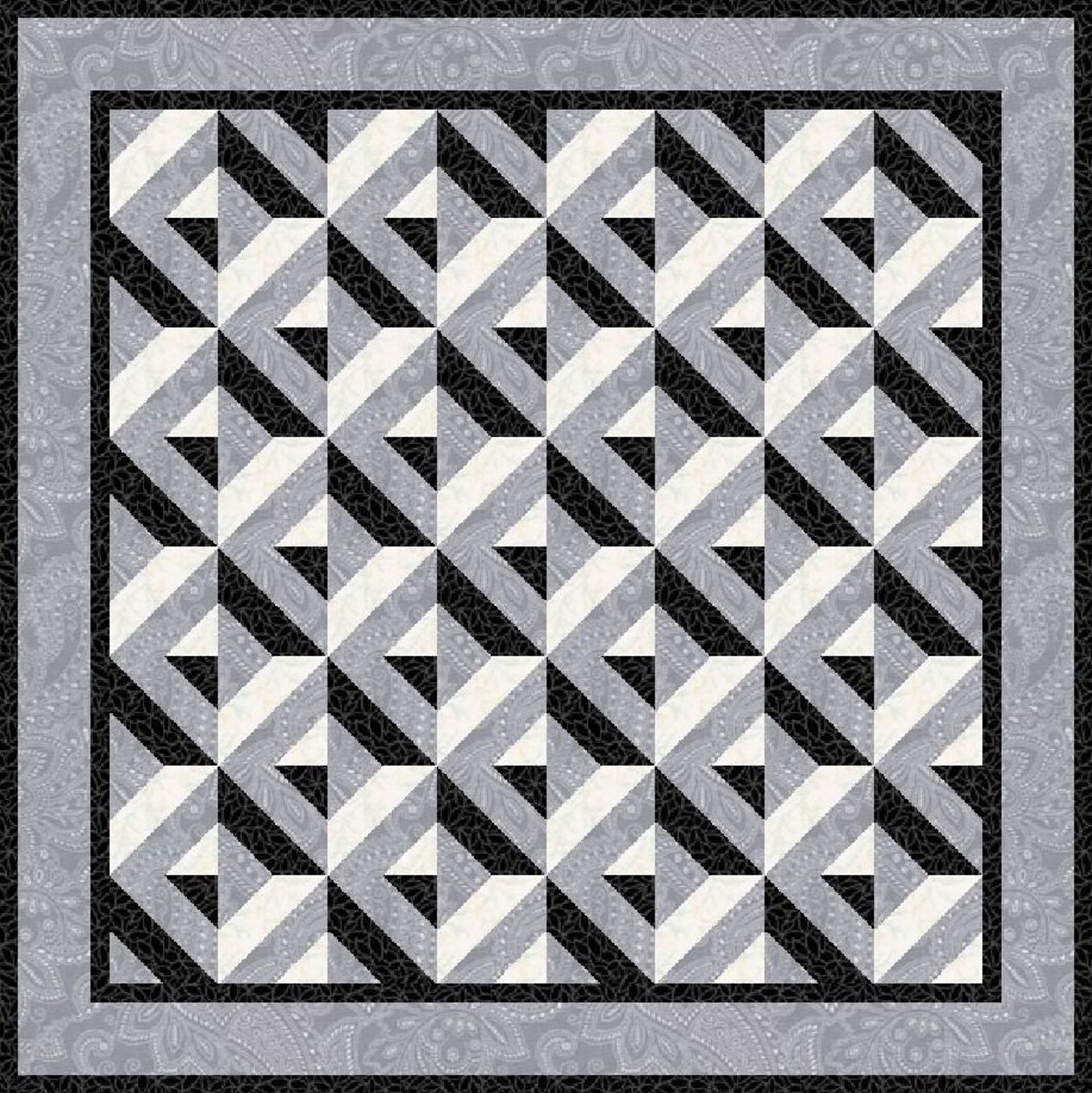 Digital PDF Quilt Block Pattern3d Design Quilt Block Pattern - Etsy