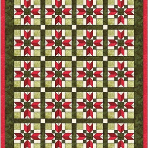 Digital PDF Quilt Patternchristmas Star 2modern - Etsy