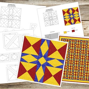 Digital PDF | Minnesota Quilt Block Pattern | Modern Patchwork ...