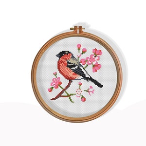 Set of 3 Birds Cross Stitch Pattern, Birdwatcher Cross Stitch Chart ...