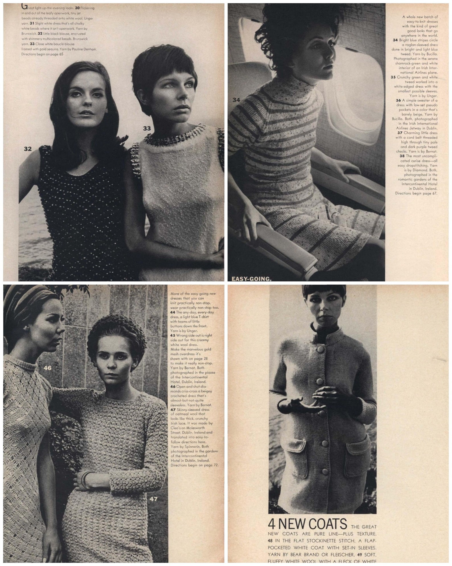 Vintage Knitting Pattern Magazine|vogue Knitting|spring-summer 1968 ...