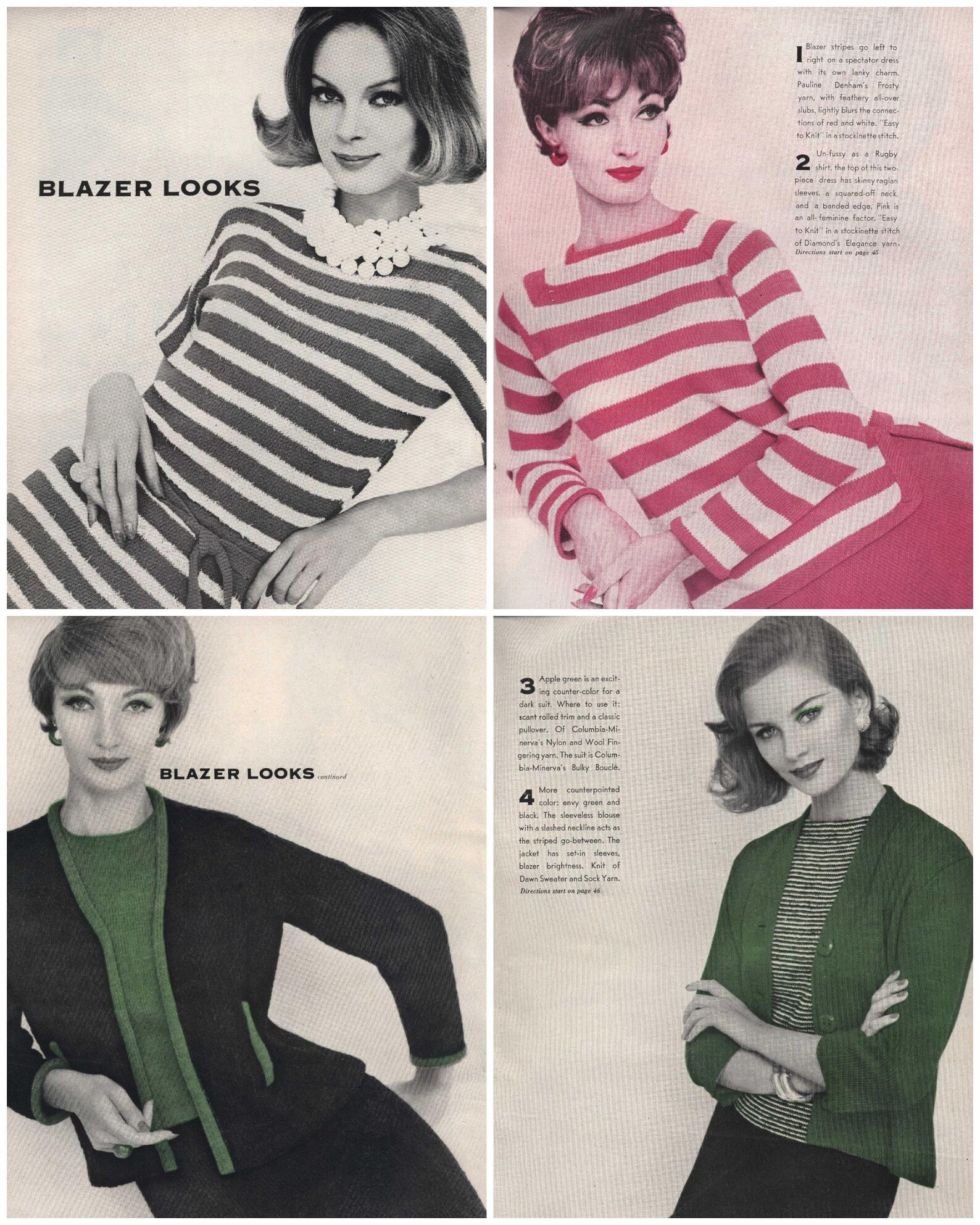 Vintage Vogue Knitting Magazine | Spring-summer 1962 (PDF Pattern) - Etsy
