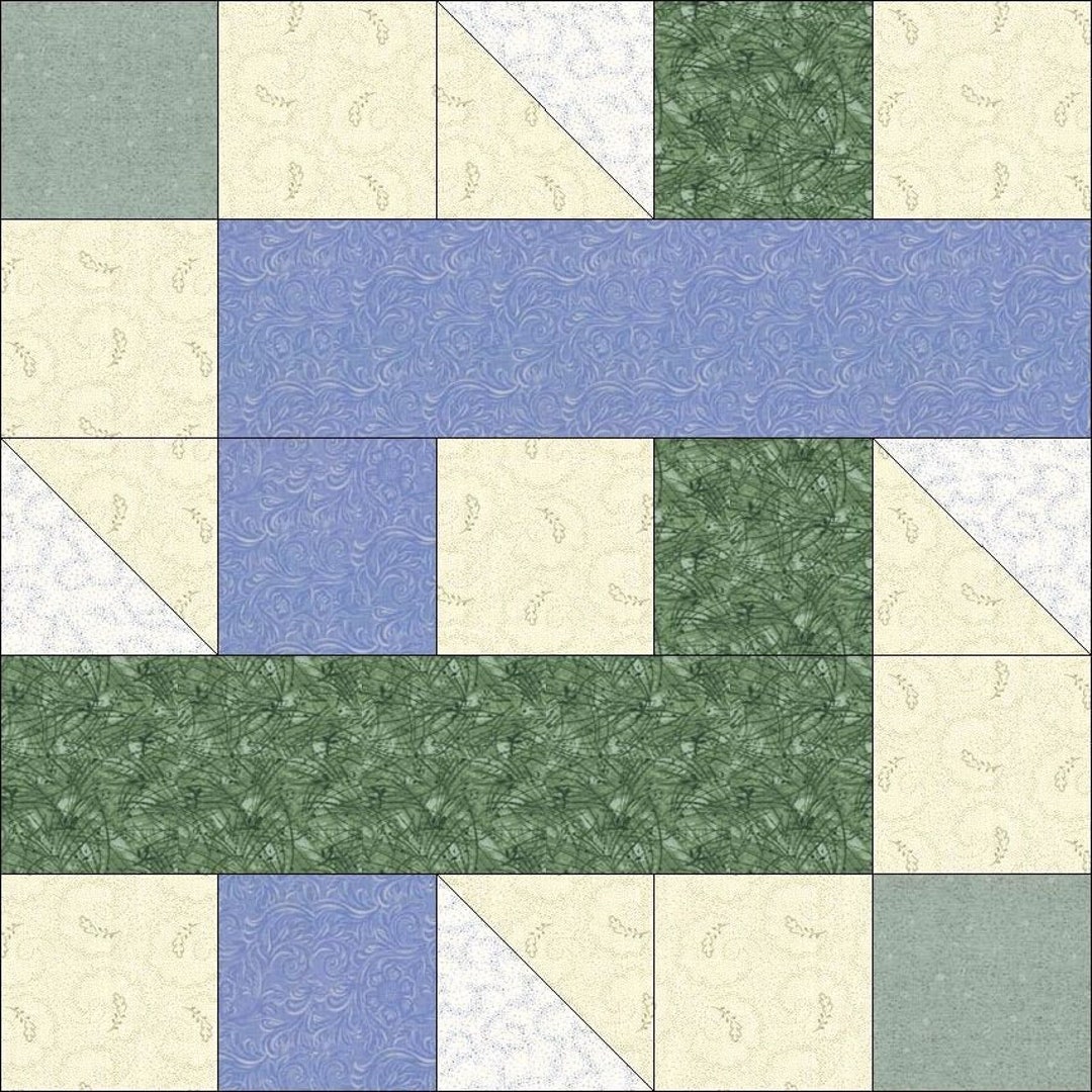 Digital PDF Quilt Block Pattern|interlocking Squares Quilt Block ...