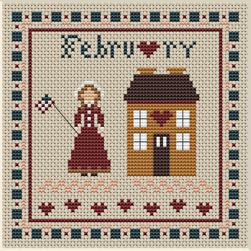 August Cross Stitch Pattern August Monthly Sampler Calendar - Etsy
