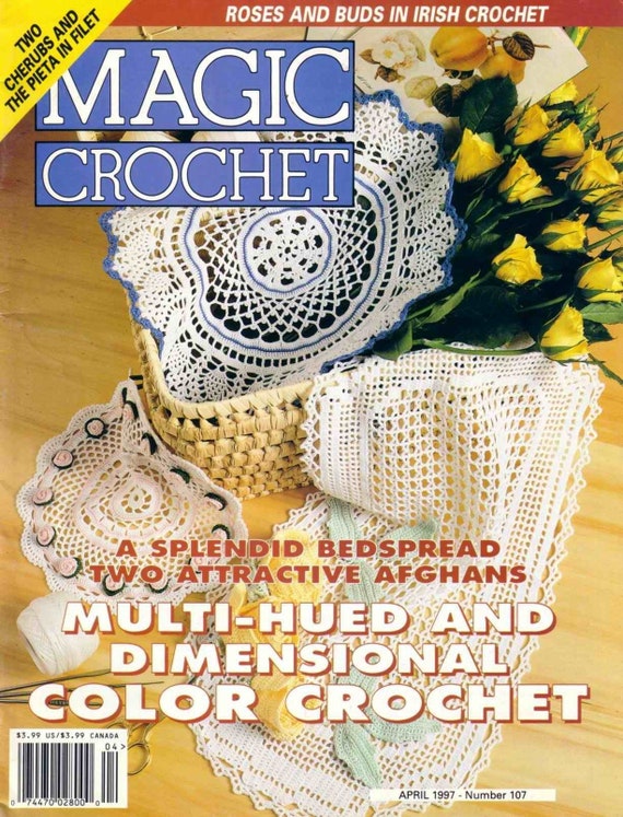 Vintage Crochet Pattern Magazinemagic Crochet 107 April - Etsy