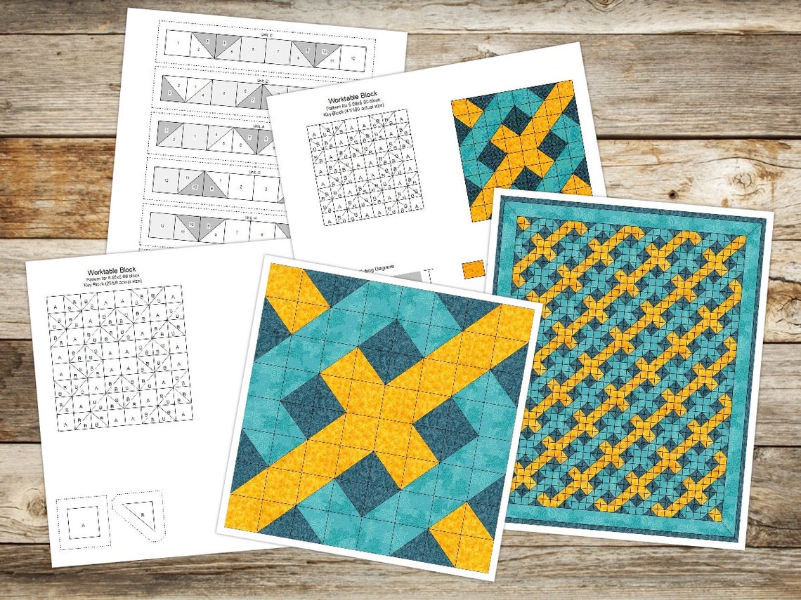 Digital PDF Quilt Block Pattern|kentucky Chain Quilt Block Pattern ...