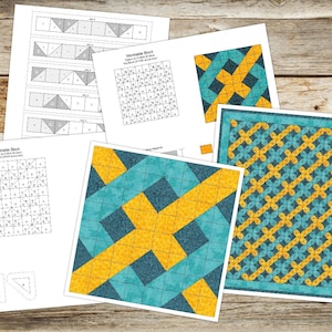 Digital PDF Quilt Block Pattern|kentucky Chain Quilt Block Pattern ...