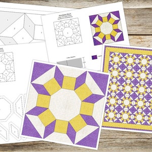 Digital PDF Quilt Block Pattern|castle Wall Quilt Block Pattern|modern ...