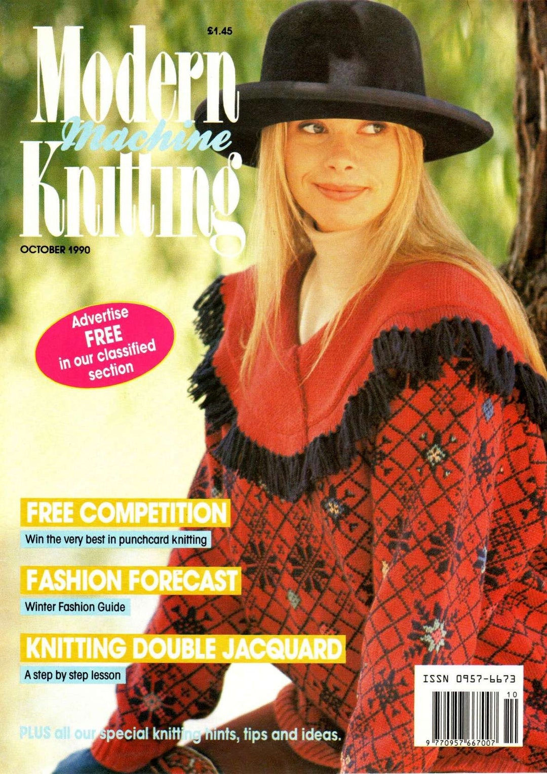 Vintage Knitting Machine Pattern Magazine|machine Knitting OCT. 1990 ...