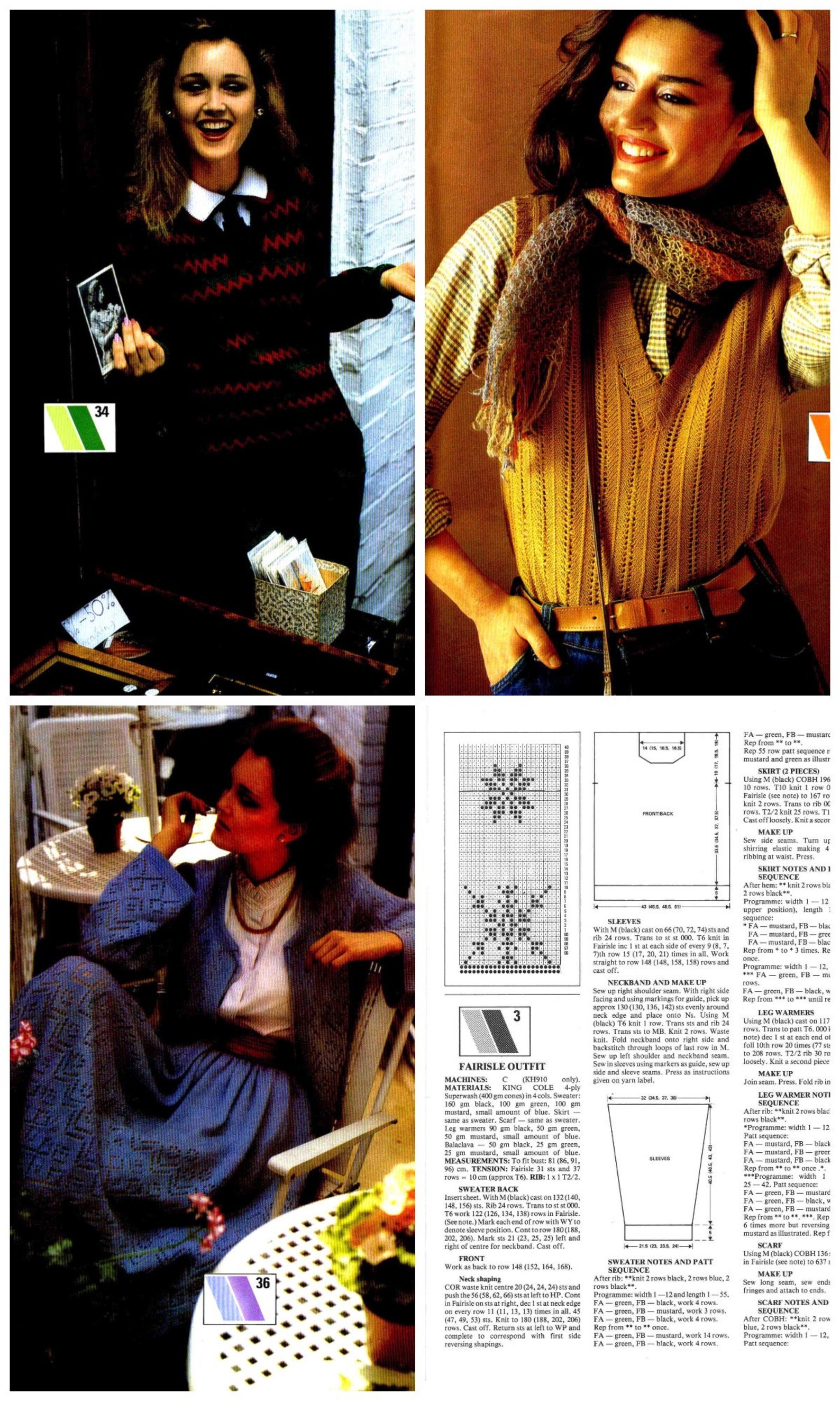 Vintage Knitting Machine Patterns Magazine|brother Fashion Vol.1 ...