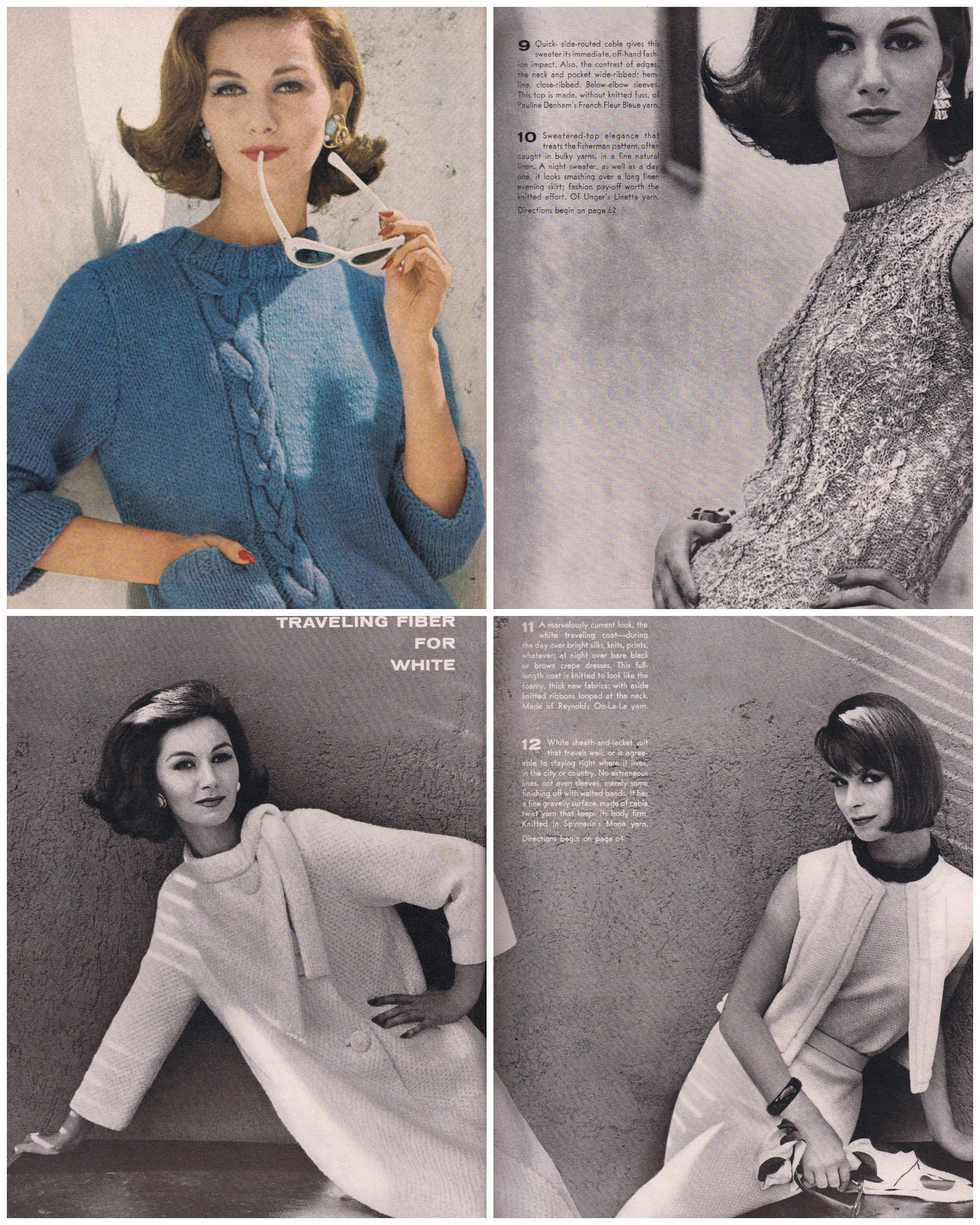 Vintage Knitting Pattern Magazine|vogue Knitting Book|spring-summer ...