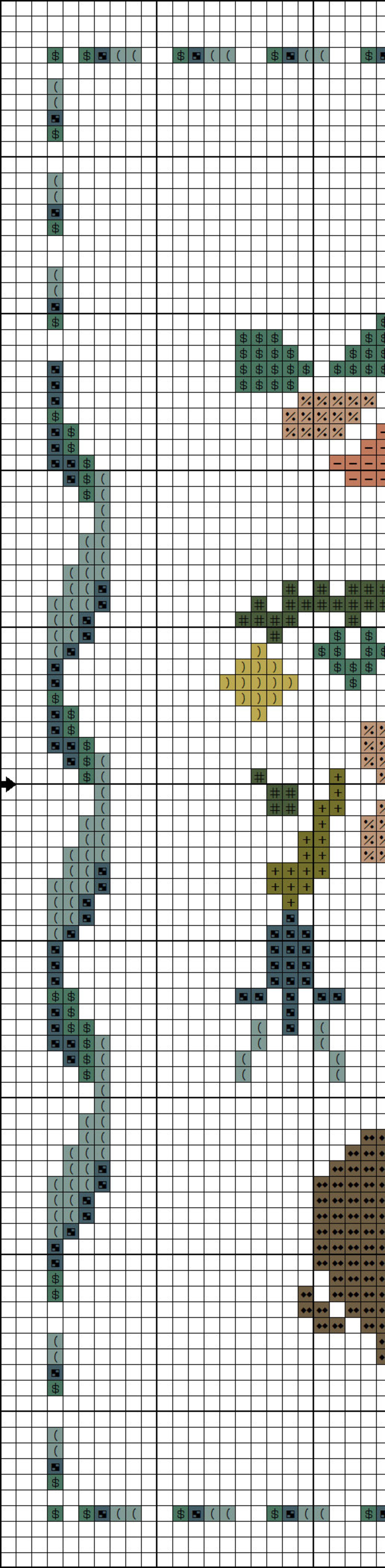 Primitive Cross Stitch Pattern PDF Cross Stitch Pattern | Etsy