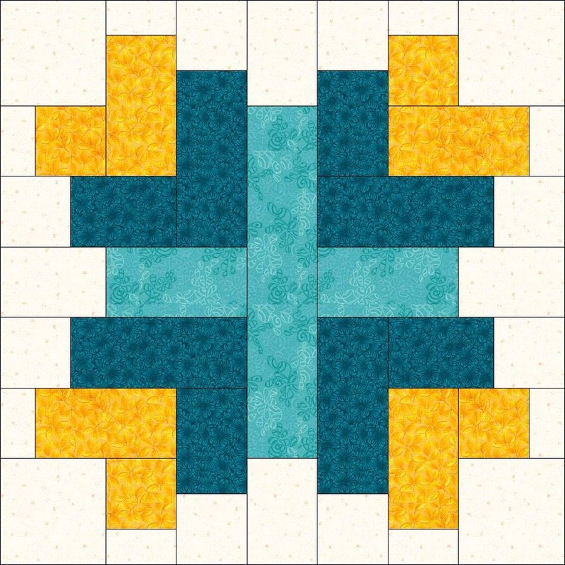 Digital PDF Quilt Block Patternadori Quilt Block Patternlog - Etsy