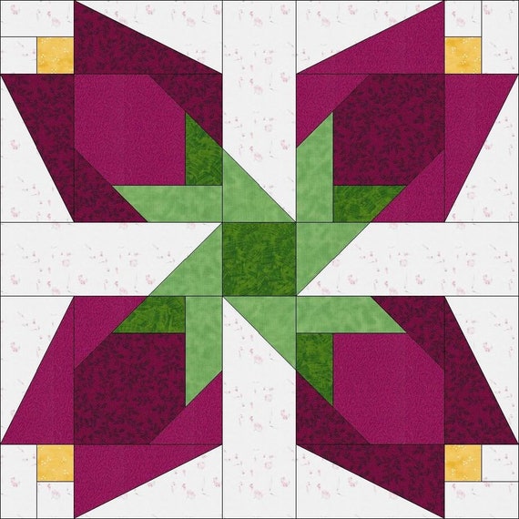 Patchwork Tulip Quilt Block Pattern Totally Tulip | Missouri Star Blog