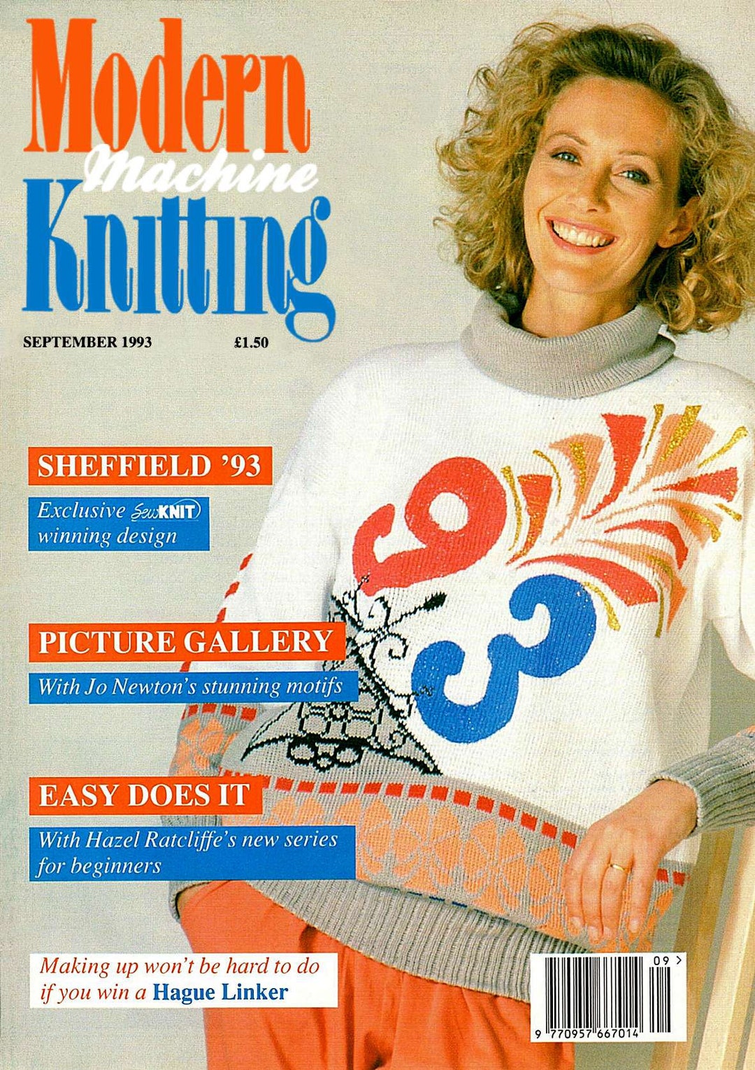 Vintage Knitting Machine Pattern Magazine|modern Machine Knitting SEPT ...