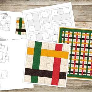 Digital PDF Quilt Block Pattern|basket Weave Quilt Block Pattern|modern ...