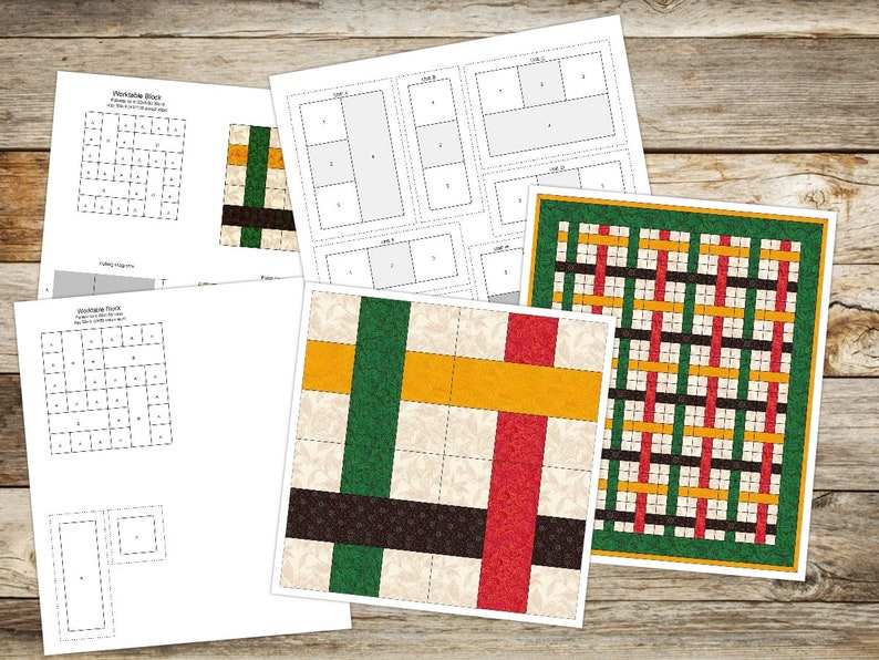 Digital PDF Quilt Block Patternbasket Weave Quilt Block - Etsy