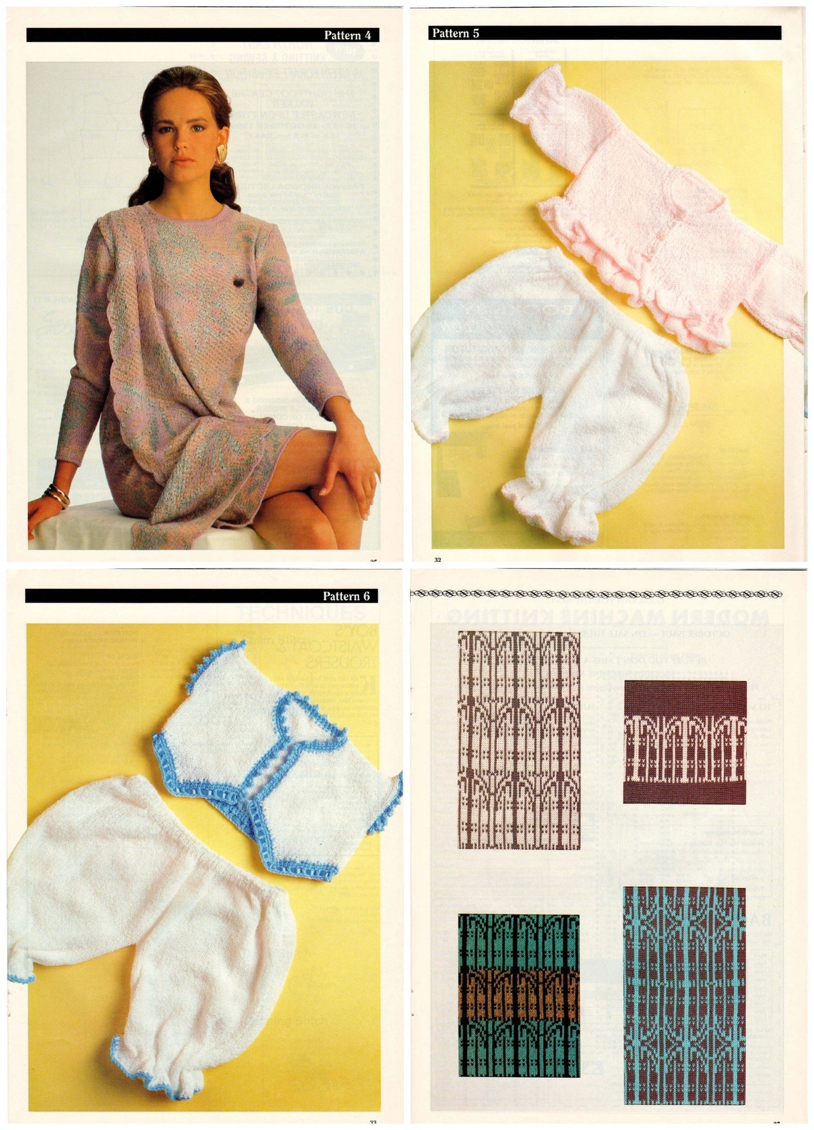 Vintage Knitting Machine Pattern Magazinemodern Machine - Etsy