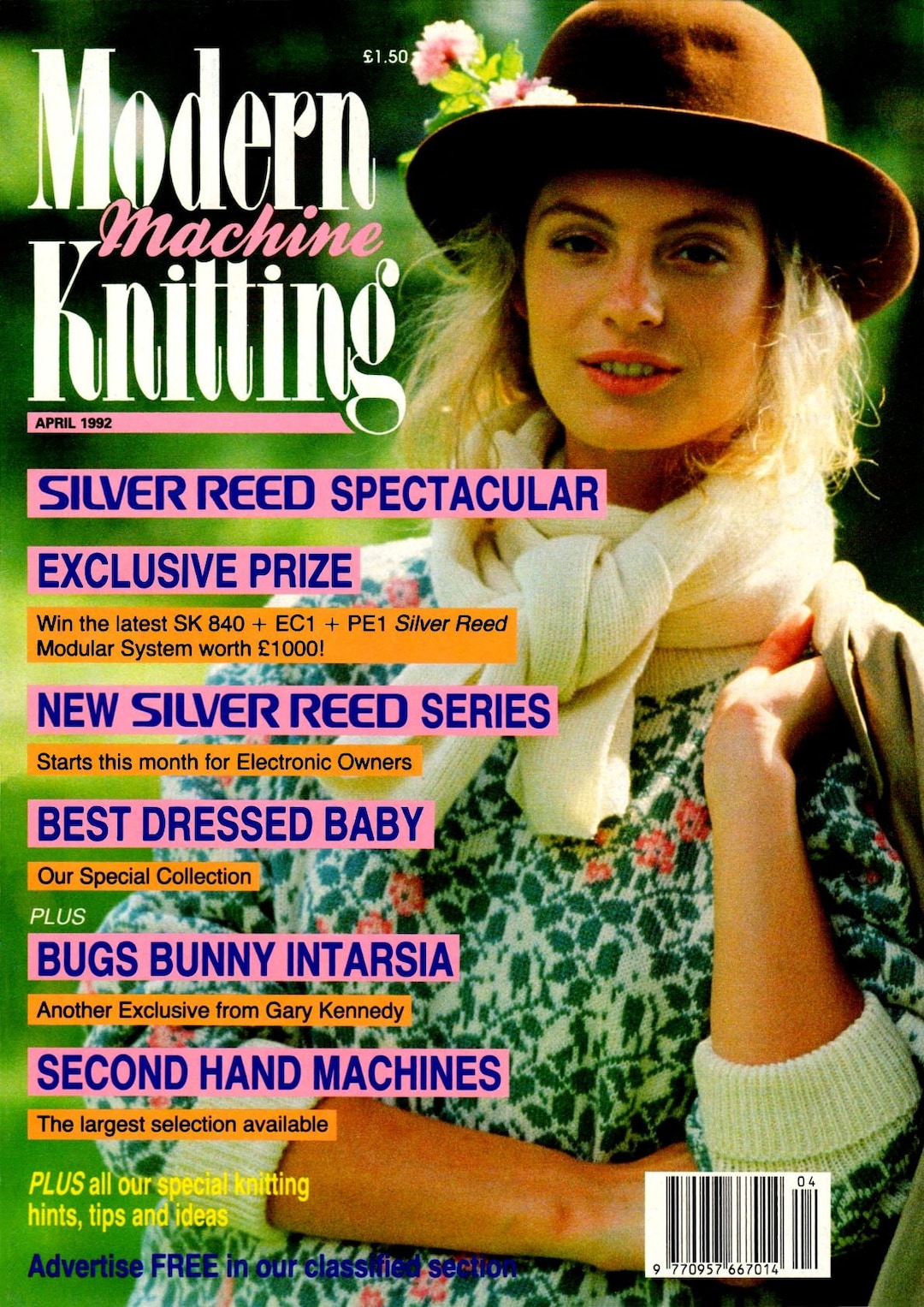 Vintage Knitting Machine Pattern Magazinemodern Machine Knitting APR ...