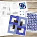 Digital PDF Quilt Block Pattern|interlocking Square Quilt Block Pattern|modern Patchwork|instant ...
