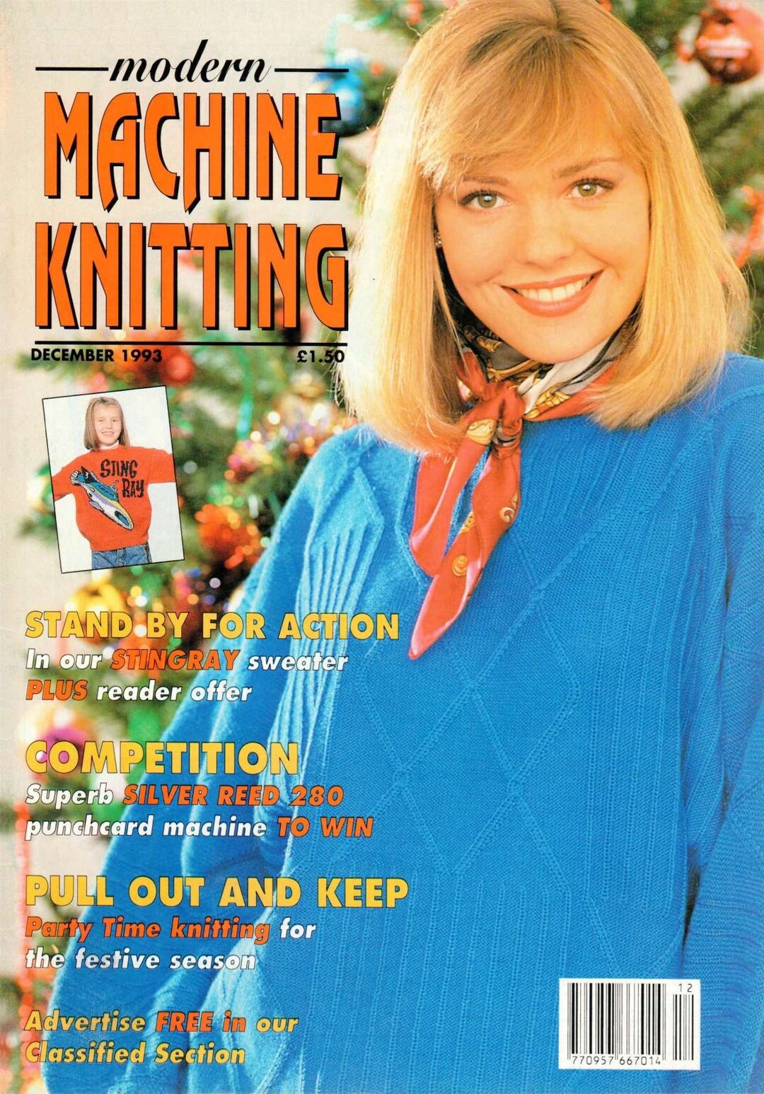 Vintage Knitting Machine Pattern Magazine|modern Machine Knitting DEC ...