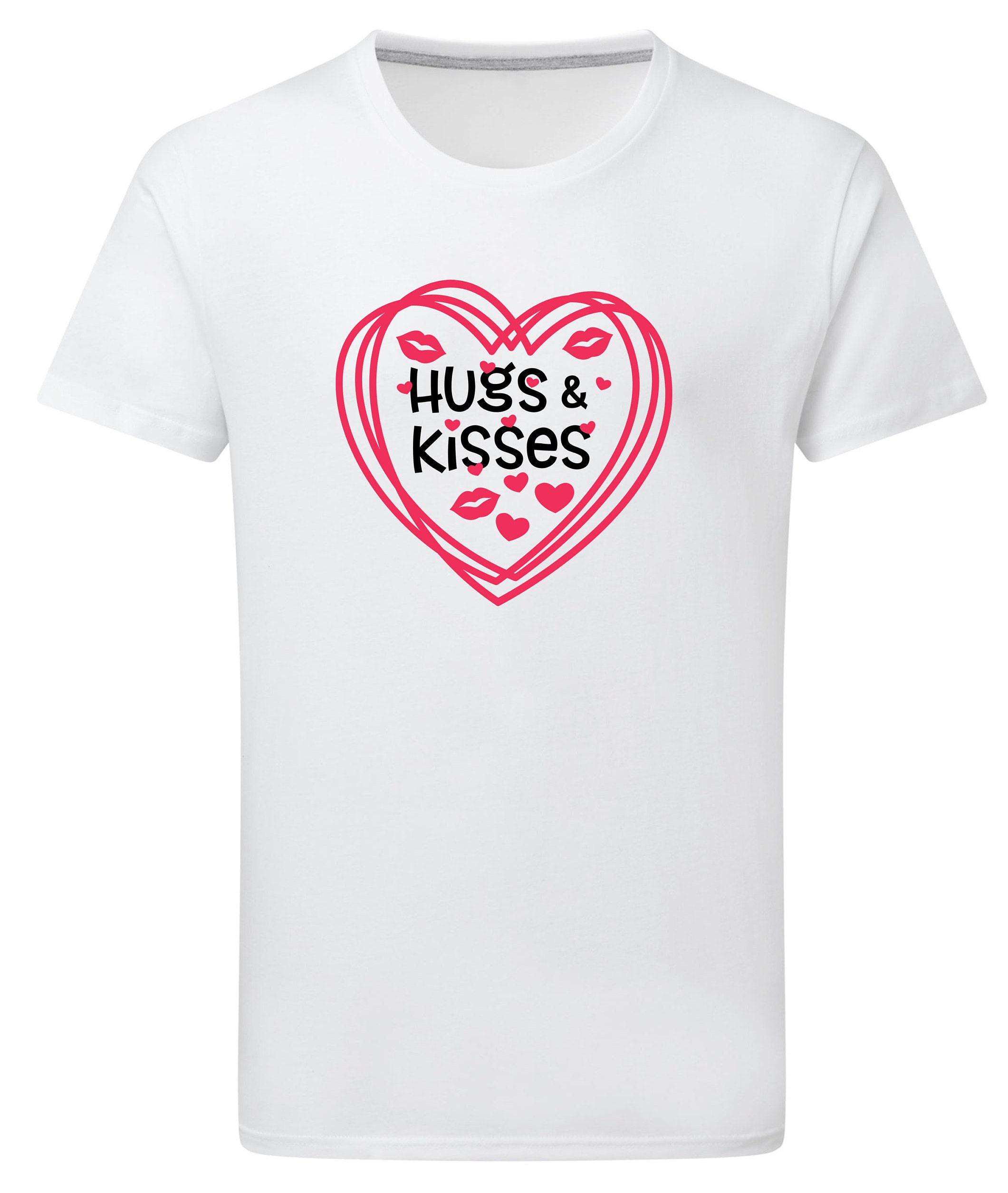 Abrazos Y Besos Camiseta Camiseta Divertida Camiseta Etsy