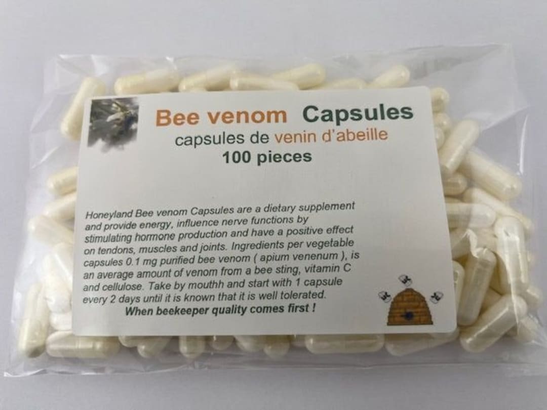 Bee Venom Capsules, Capsules De Venin D'abeille, Bee Venom Capsules 100 ...
