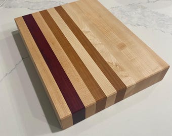 Premium Hard Maple and Exotic Wood Cutting Board - Etsy