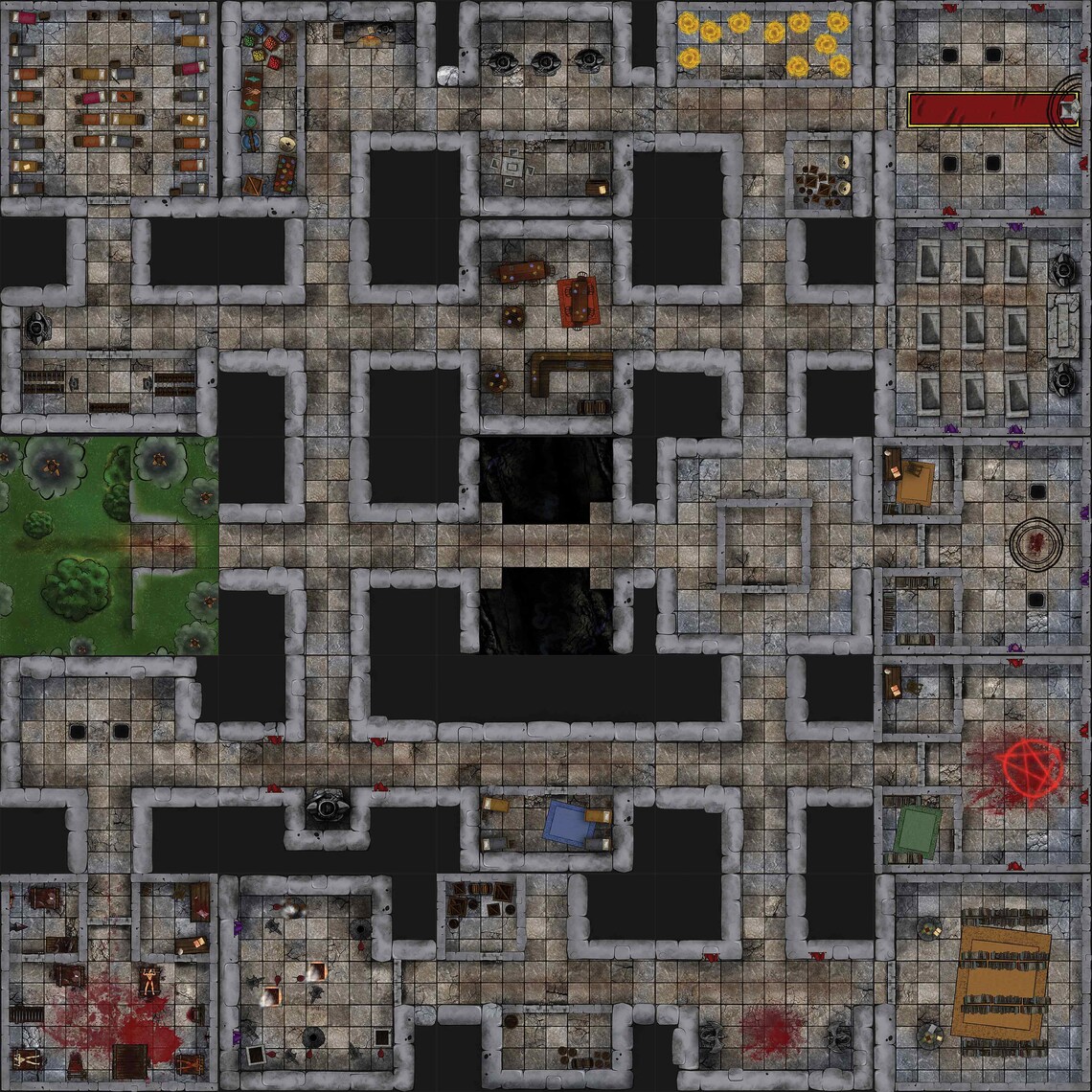 Massive Maps 24 Digital Map Download Dnd Battle Map, D&D, Dungeons and ...