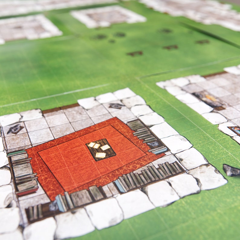 Modular Fortification Castle Tiles, Dungeons and Dragons Battle-map ...