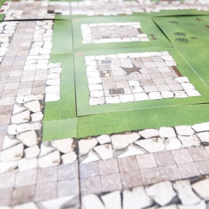 Modular Fortification Castle Tiles, Dungeons and Dragons Battle-map ...