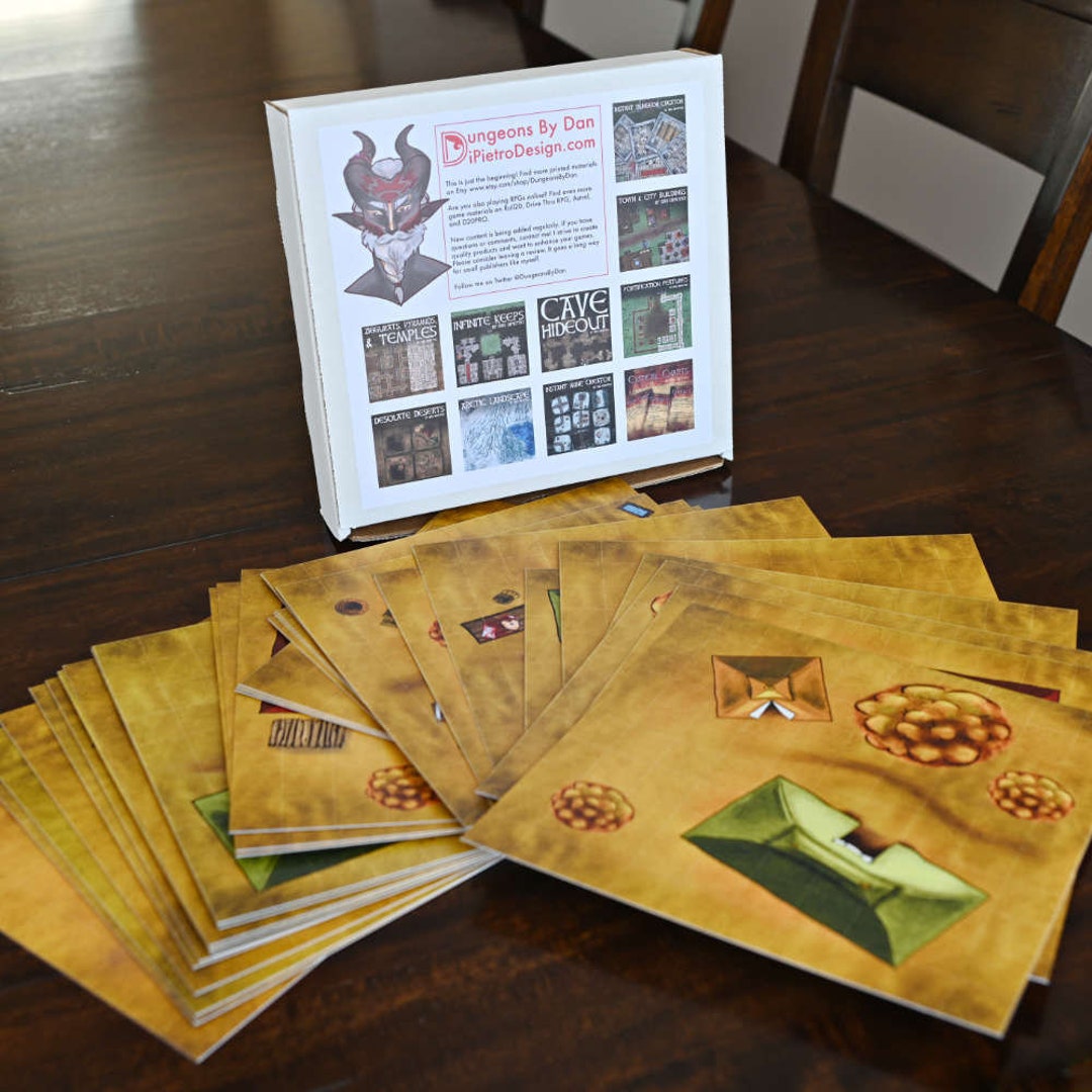 Desolate Deserts Terrain Tiles, Dungeons and Dragons Battle-map, Dnd ...