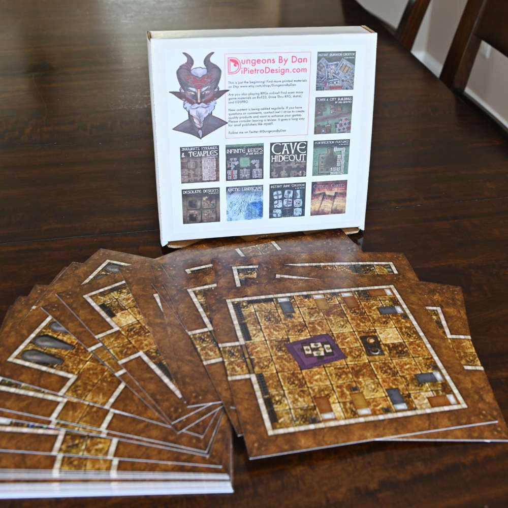 Ziggurats, Pyramids, and Temples Dungeon Tiles, Dungeons and Dragons ...