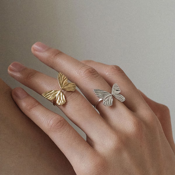 Butterfly Ring - Etsy