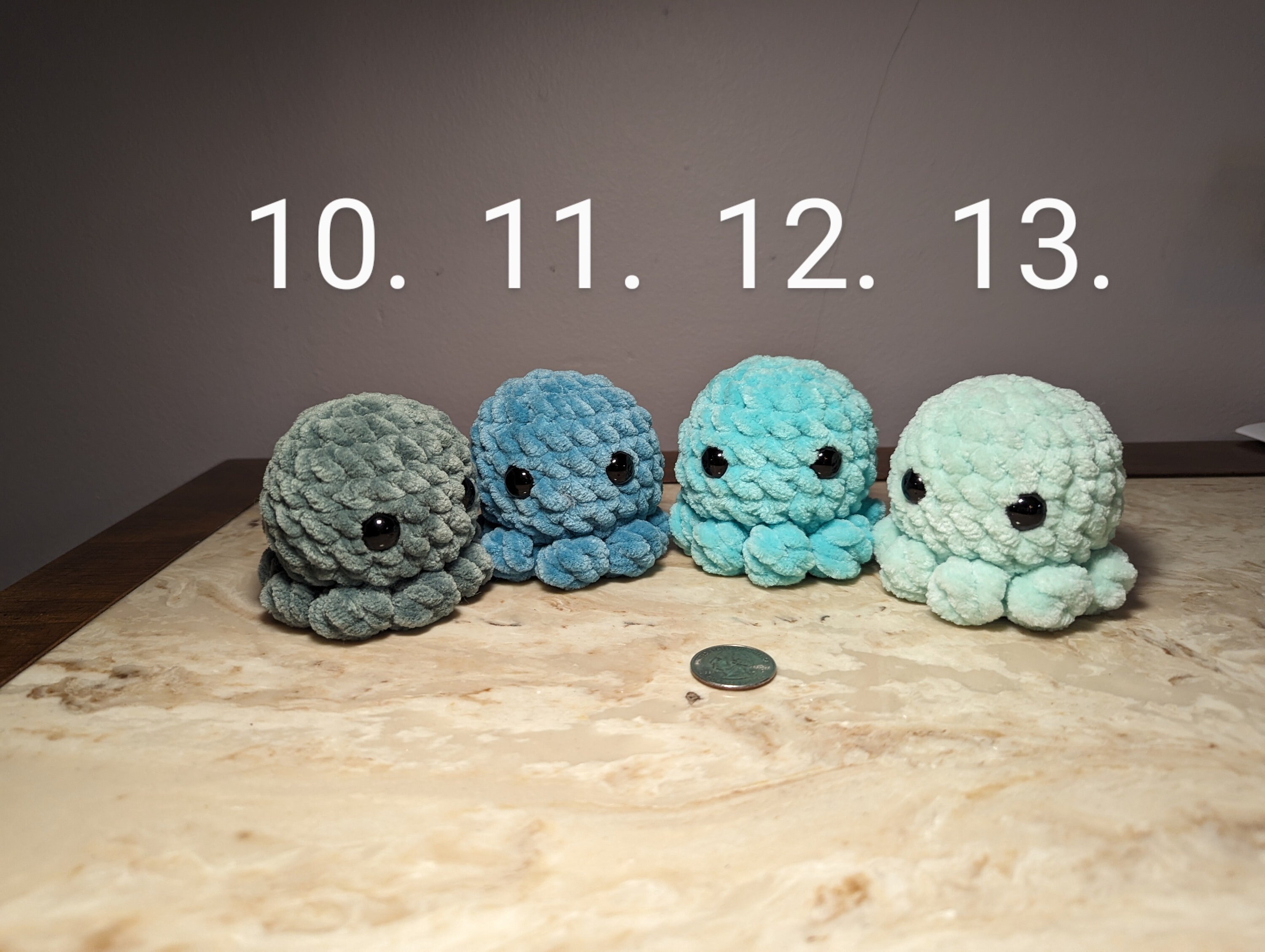 Crochet Mini Octo Plushie Amigurumi Stuffed Animal - Etsy