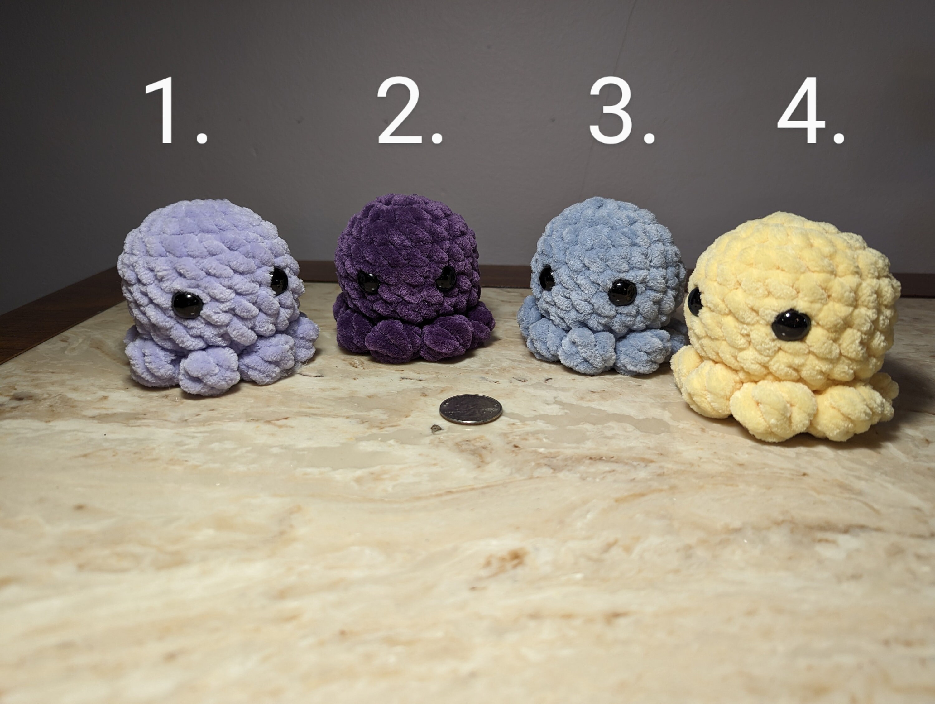 Crochet Mini Octo Plushie Amigurumi Stuffed Animal - Etsy