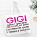 Gigi Definition Canvas Tote Bag Grandma Gift Idea Book Bag Gigi Gift ...