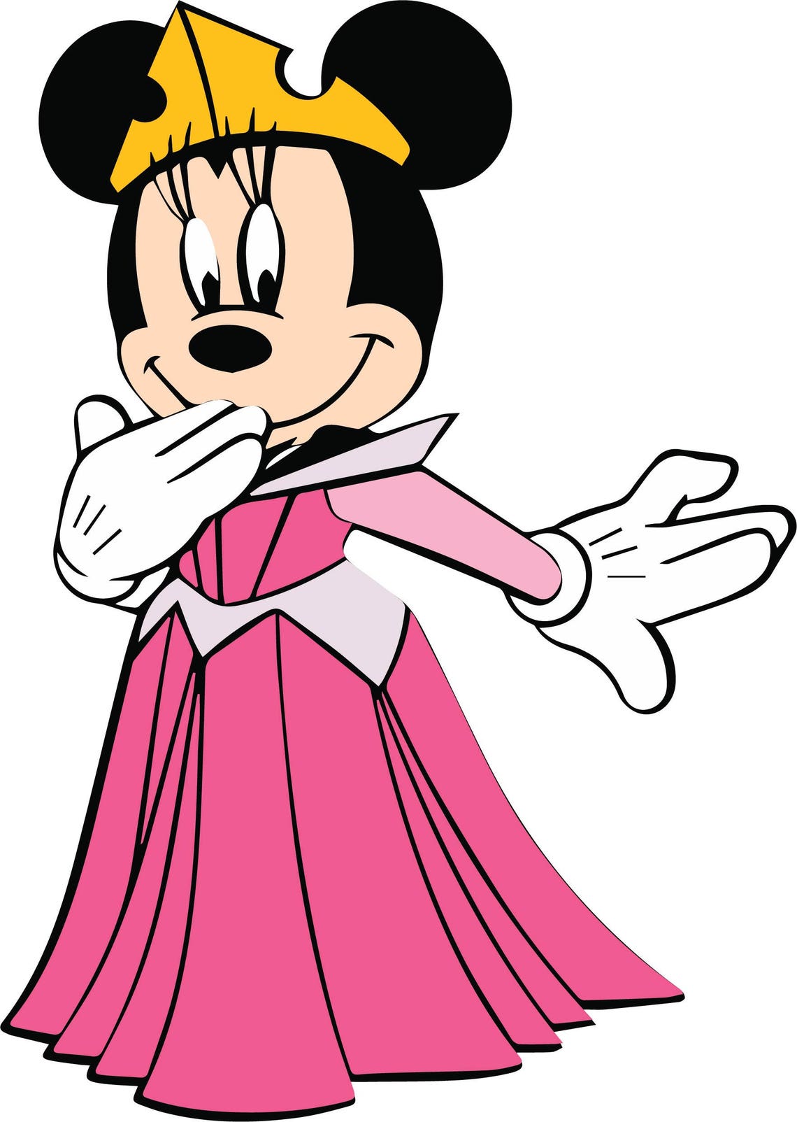 Minnie Mouse Belle Snow White Aurora SVG file | Etsy