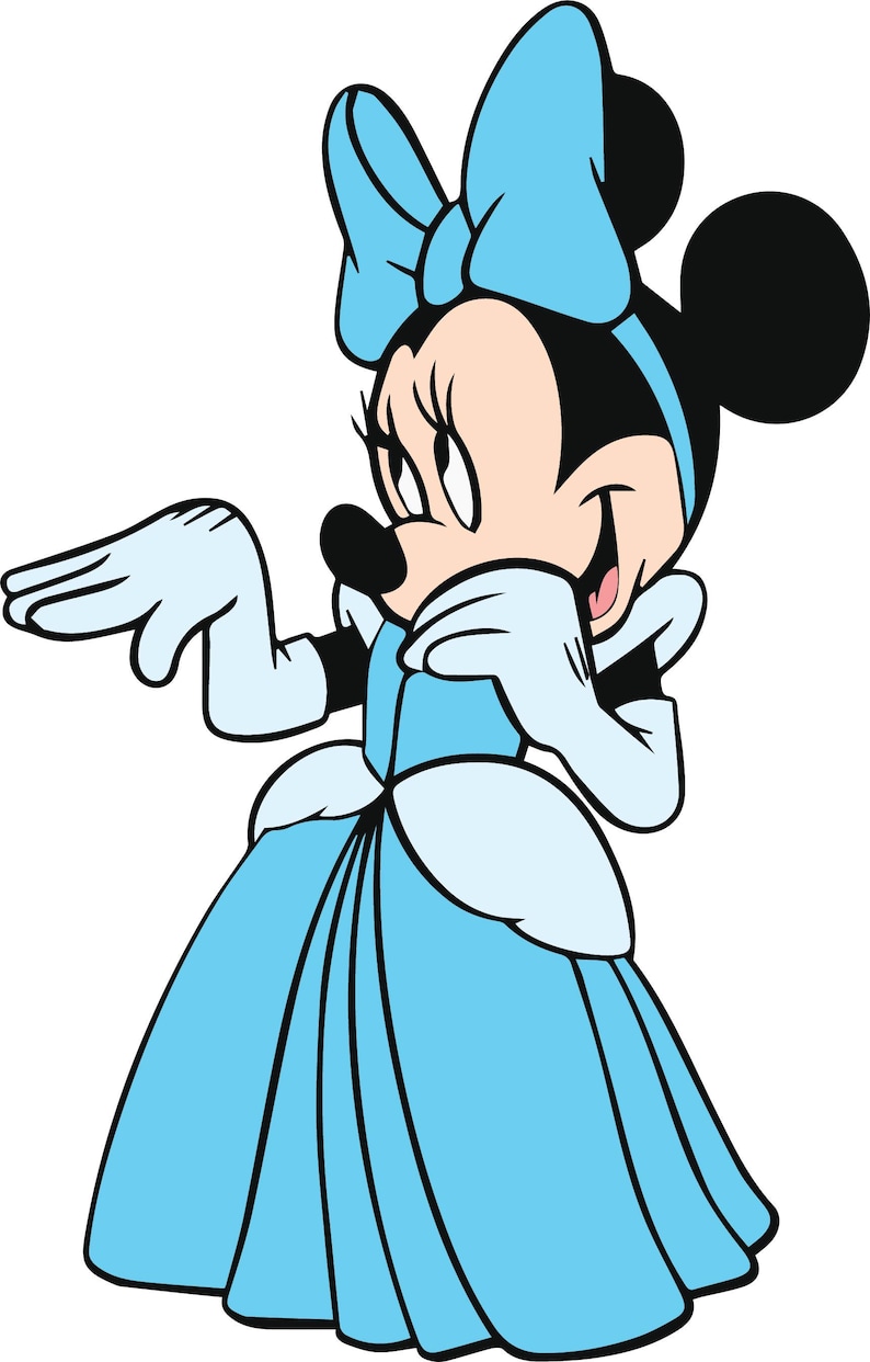 Minnie Mouse Belle Snow White Aurora SVG file | Etsy