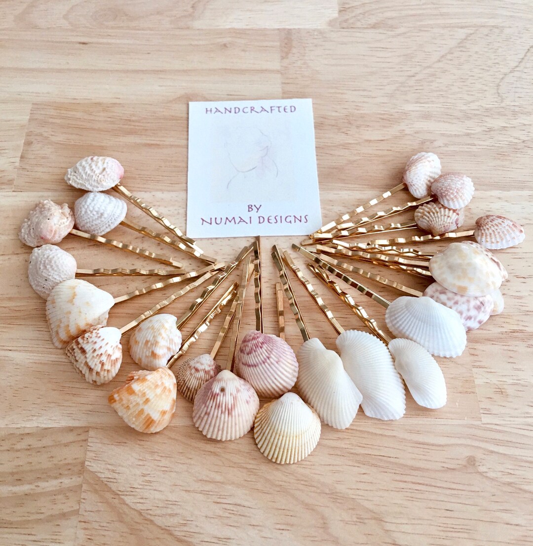 Handpicked Seashell Hair Bobby Pin: Beach Boho Hair Accessory - Etsy