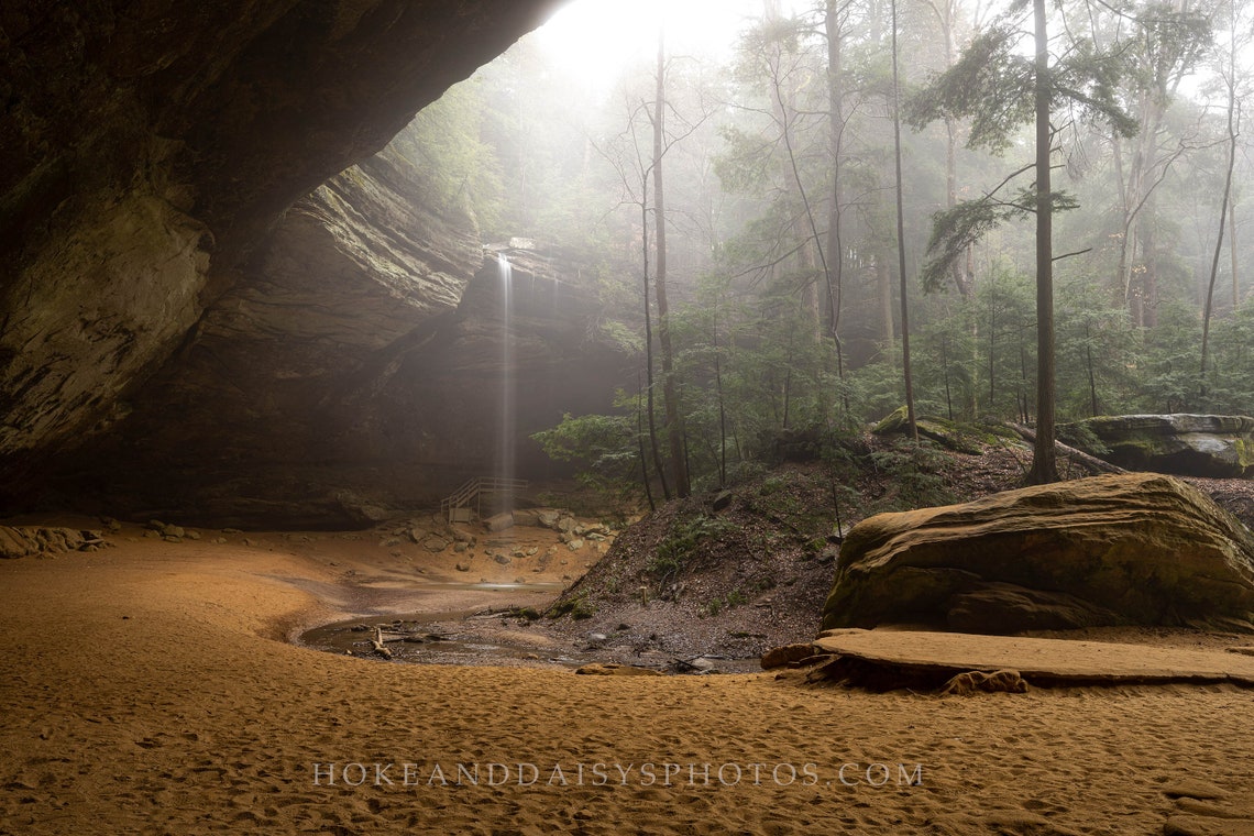 Ash Cave and Waterfall From the Cave / Hocking Hills State Park Photo ...