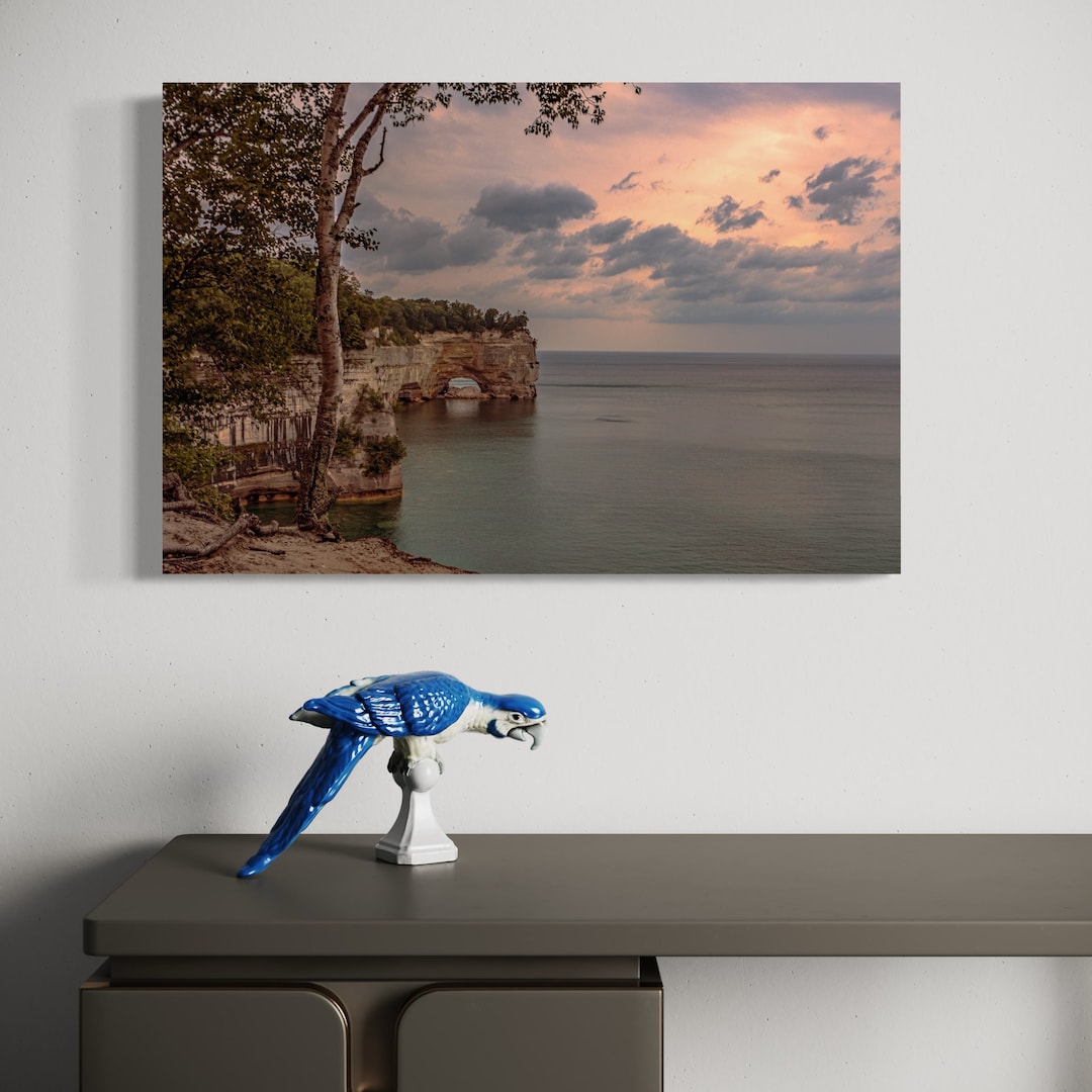 Pictured Rocks Print, Grand Portal, Lake Superior, Michigan Photography ...