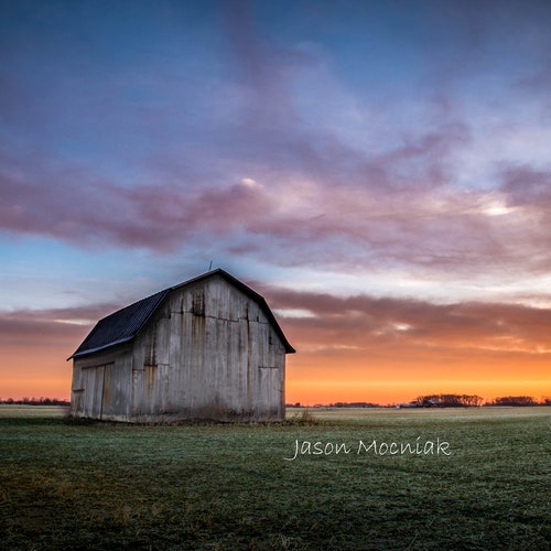 Farm Sunset Barn Print / Rural Michigan Photography - Etsy